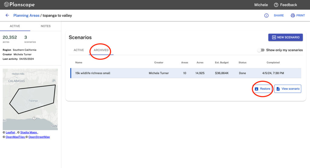 User Guide – Planscape